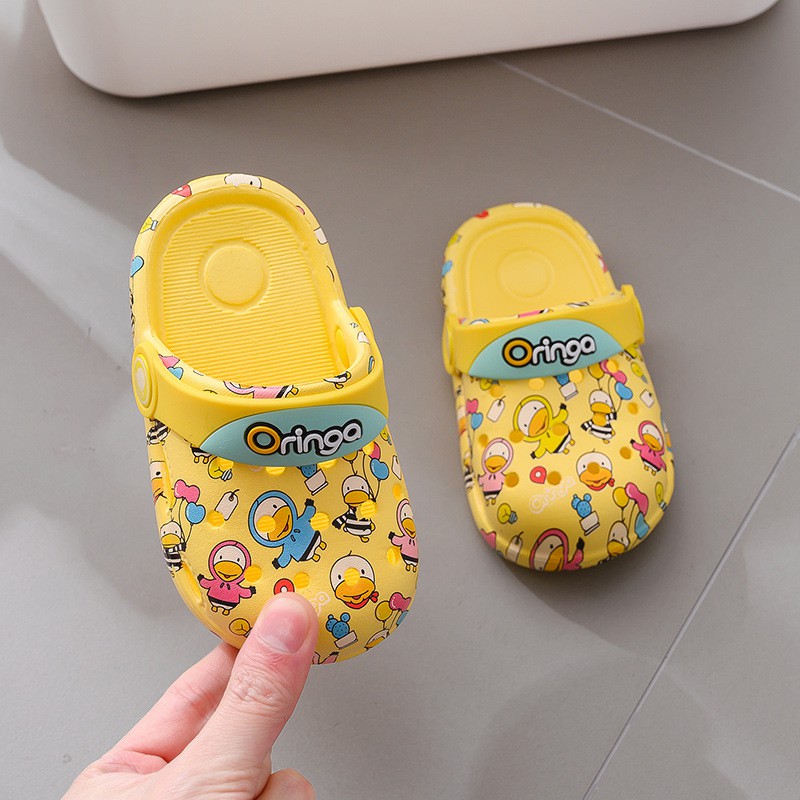 Origa soft plastic slippers for children 1-5 years old (lemon yellow ...
