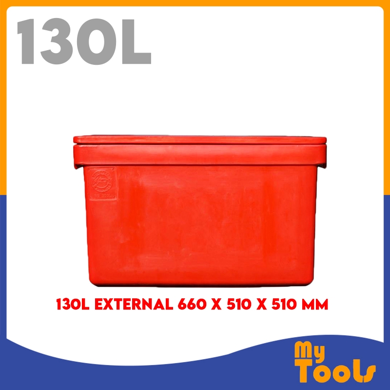 100L 130L 200L Insulated Plastic Cooler Ice Box Fish Box Bucket Tong ...