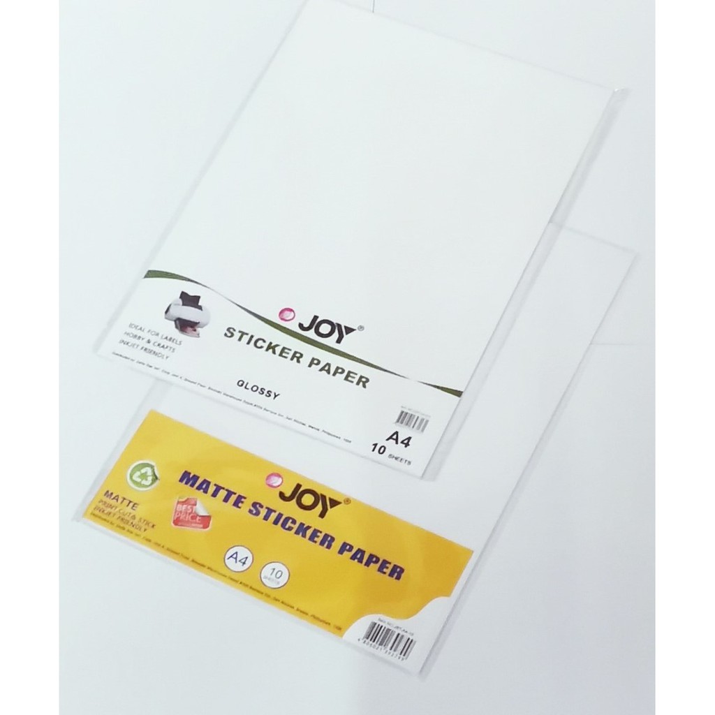 100pcs Joy Sticker Paper Matte Glossy A4 | Shopee Malaysia