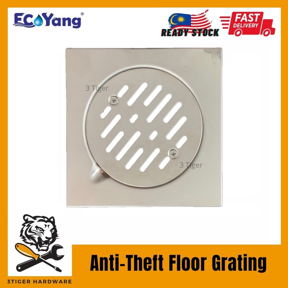 (Ready Stock) 150mm x 150mm SUS304 Stainless Steel Anti-theft Floor ...