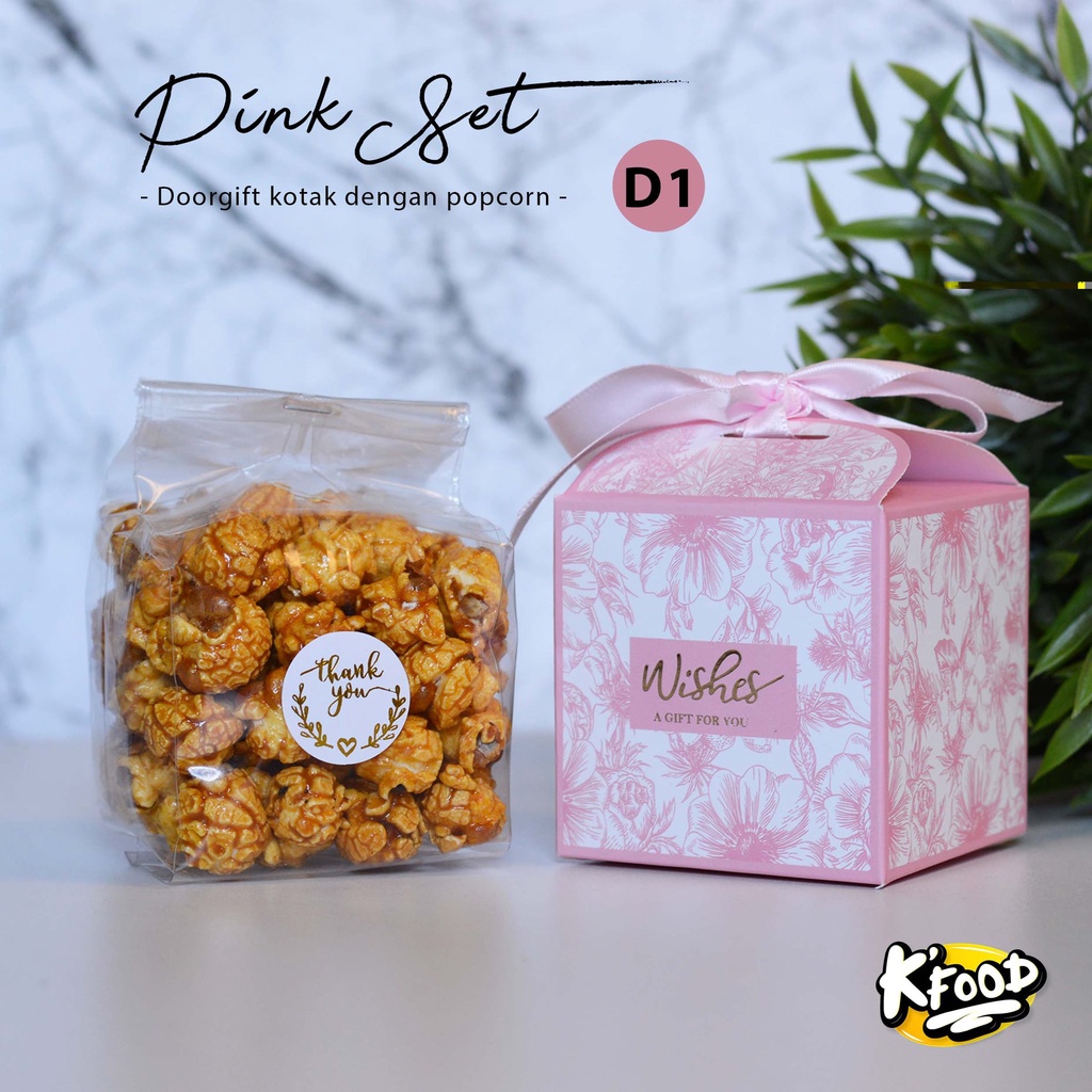 MINIMUM 30PCS- Exclusive Box Doorgift Kotak with Popcorn/CANDY/KEKACANG ...