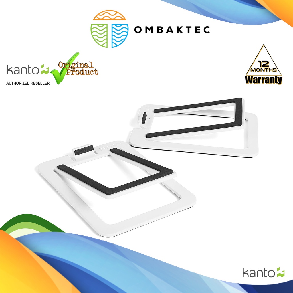 Kanto S2 Tilted Desktop Speaker Stands for Small Speakers - Black / White | Shopee Malaysia