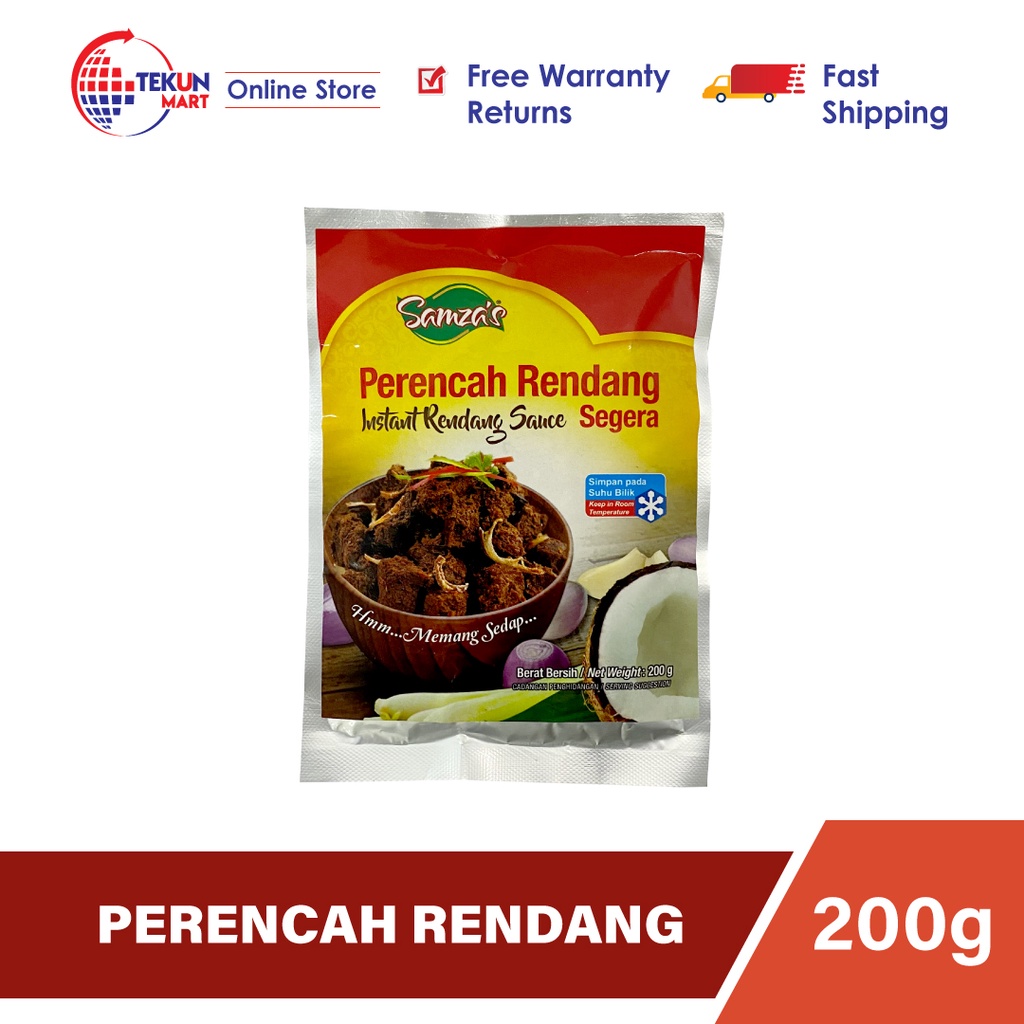 Samza's Perencah Rendang 200g (EXPIRY DATE: 9/6/2022) | Shopee Malaysia