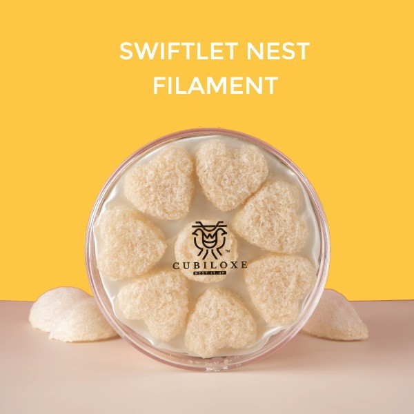 Swiftlet Nest Heart-Shaped Filament Bird Nest Gifting Pemberian ...