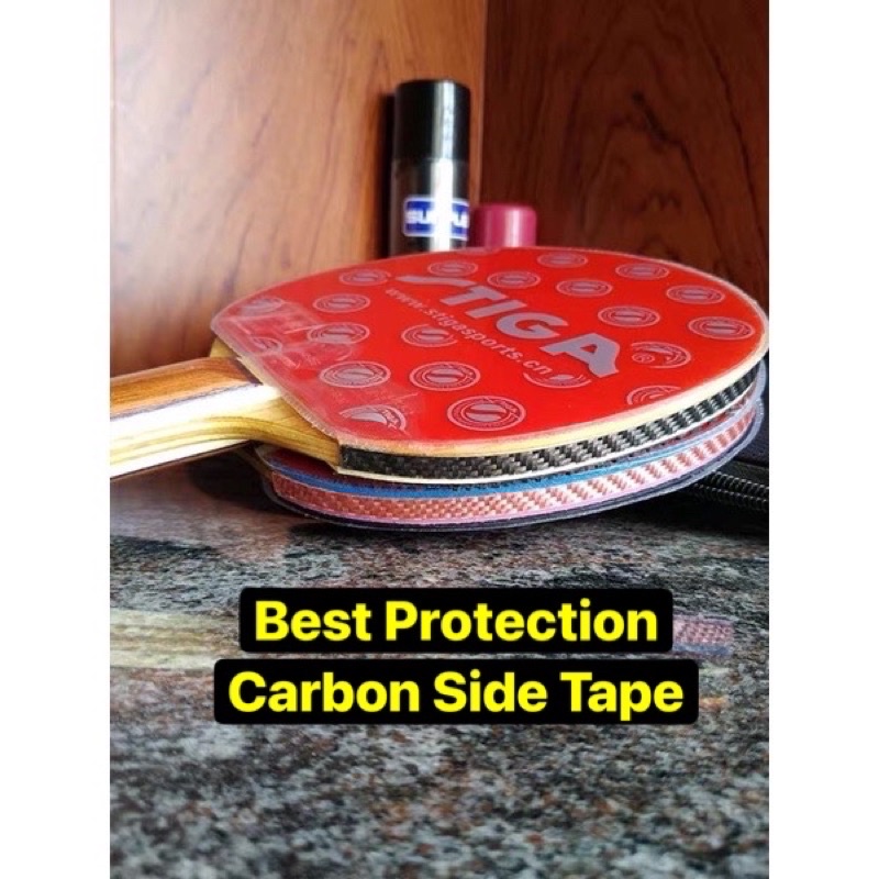 Ready Stock } Most Durable Table Tennis Carbon & Light Weight Side Tape ...