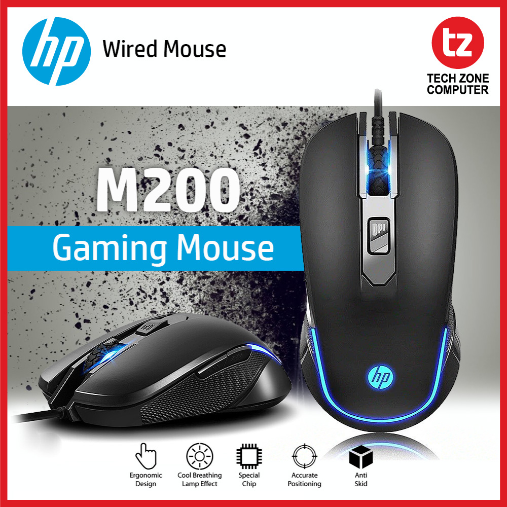 HP M200 Optical Gaming Mouse (up to 3500 dpi) | Shopee Malaysia