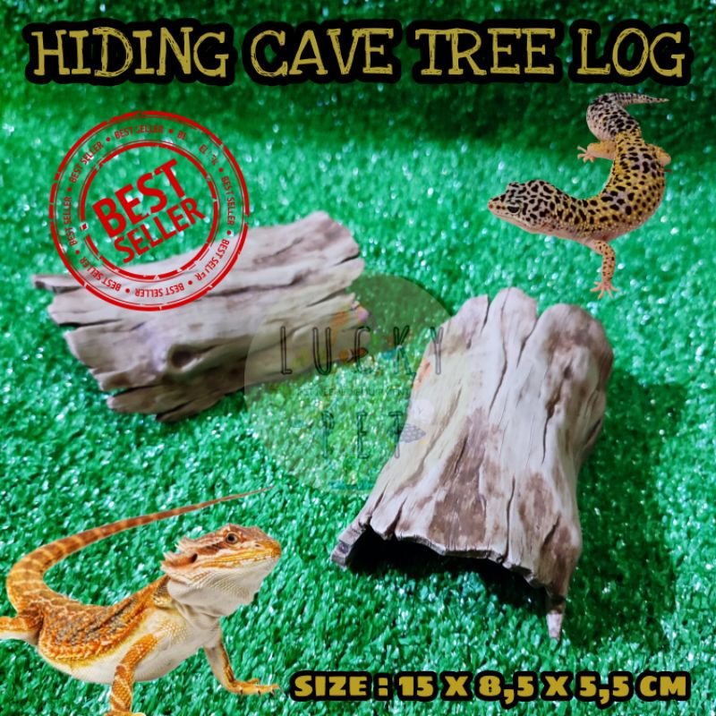 KAYU Hiding CAVE TREE LOG WOOD HIDING CAVE Wooden TREE Trunk MODEL ...