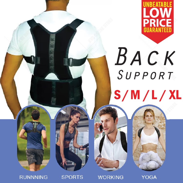 Back Support Posture Shoulder Correction Align Relieve Pain UNISEX/Baju ...