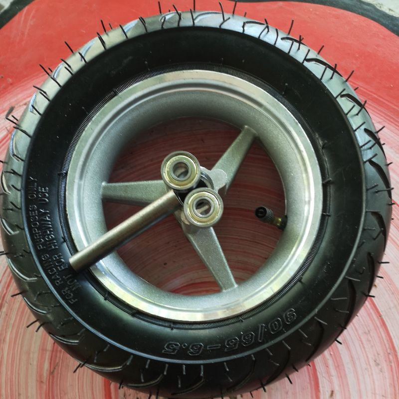 Tire with rim 6.5inch wheel for pocket bike mini bike 49cc | Shopee ...