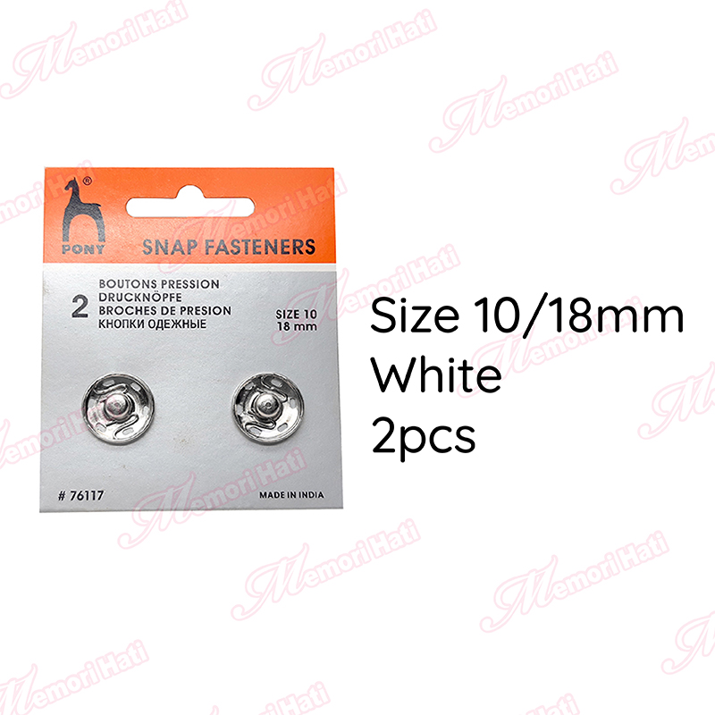 Pony Snap Fastener Button Press Stud Butang Ketip Katup | Shopee Malaysia
