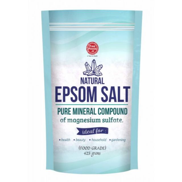 Fine Foods Natural Epsom Salt - Pure Mineral Compound of Magnesium ...