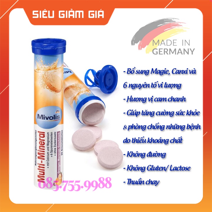 Mivolis Vitamin C Effervescent Tablets - Supports strengthening the immune system, 20 Tablets ...