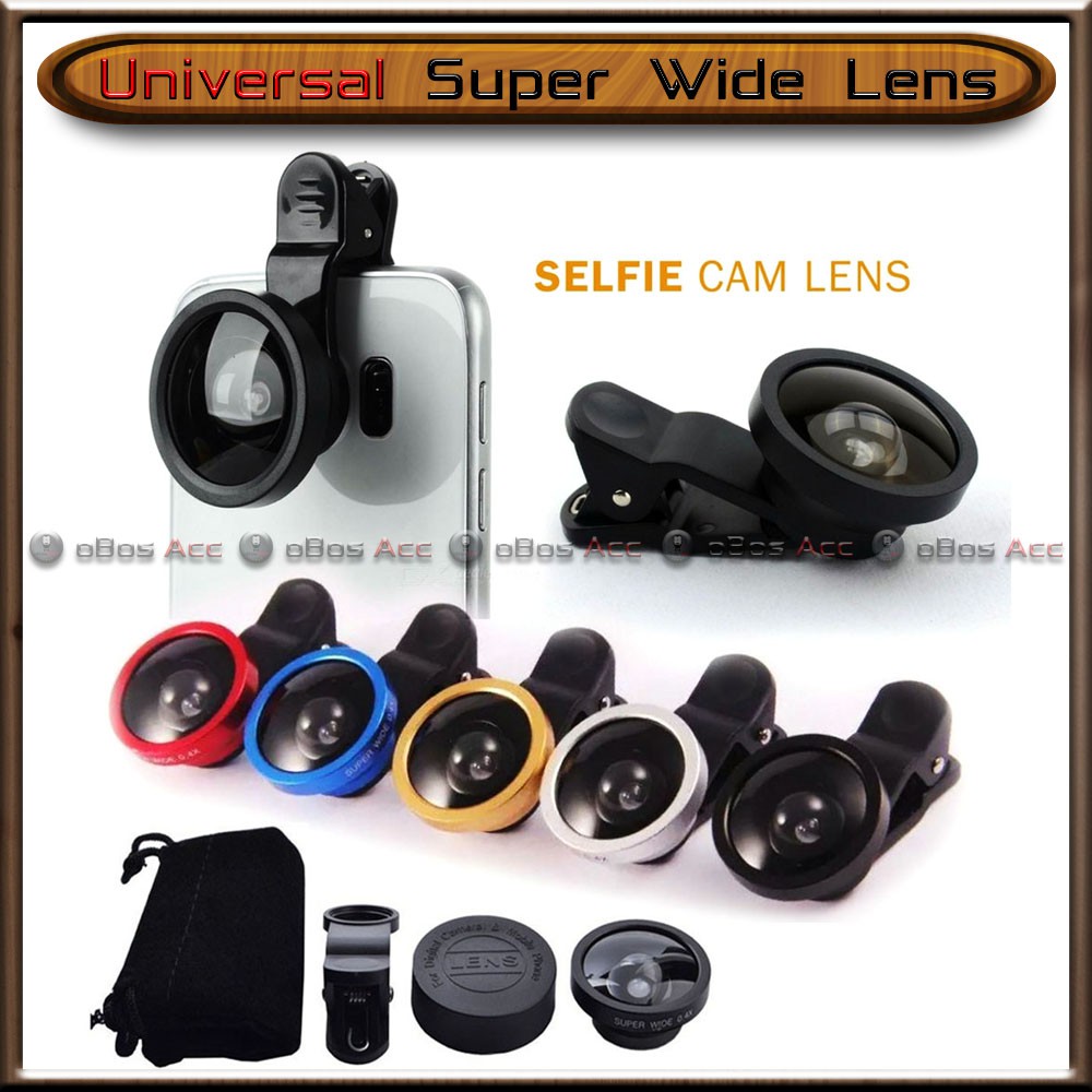 Super Wide Lens Selfie Cam Lens Fish Eye Universal HP Handphone ...