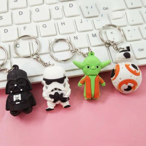 STAR WARS Warrior 3D Model Key Chains Metal Key Ring Pendant Gifts ...