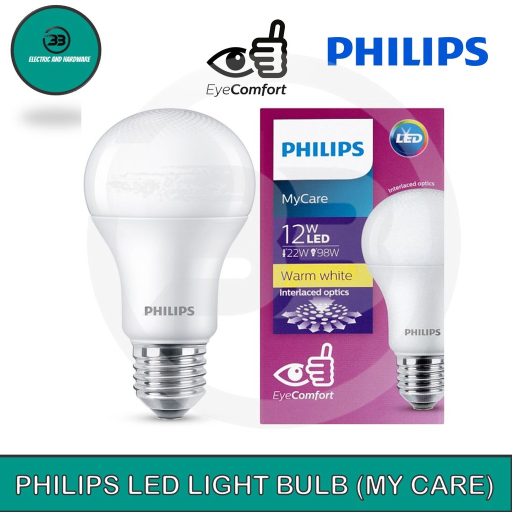 PHILIPS MYCARE 12W E27 LED BULB Warm White | Shopee Malaysia