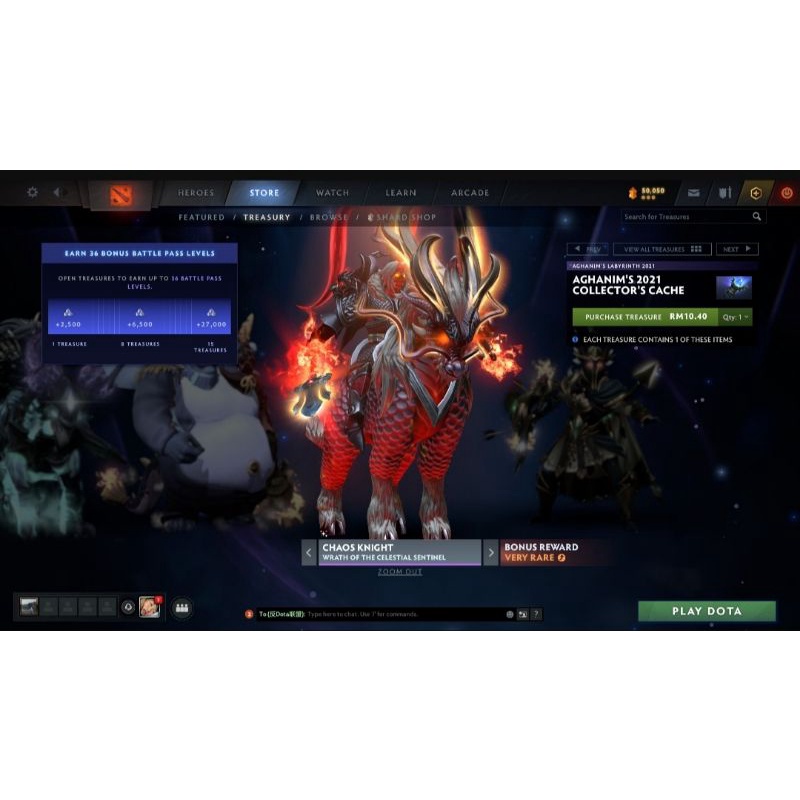 Aghanim's 2022 Collector Cache Chaos Knight Set | Shopee Malaysia