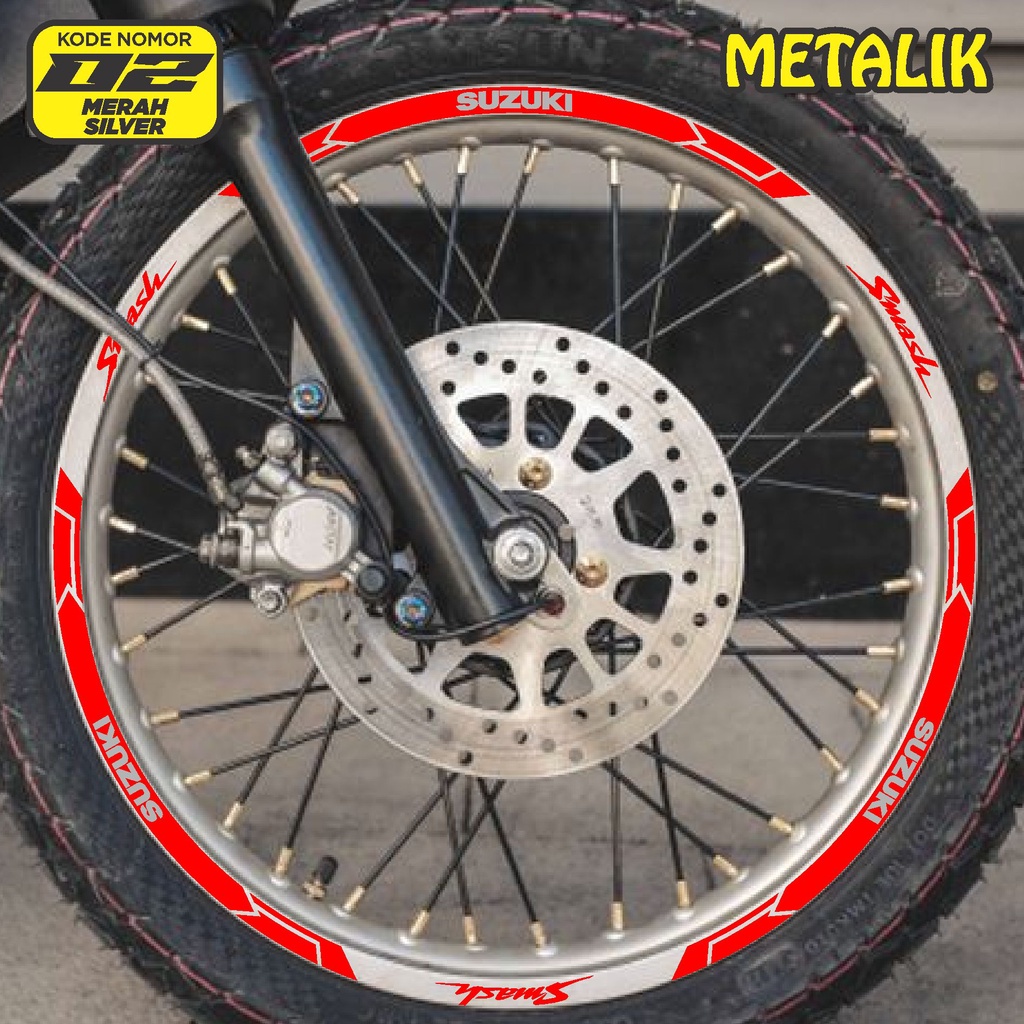 Suzuki Smash Rim List Stickers, 17 inch AR-01 Metallic Wheel Variations ...