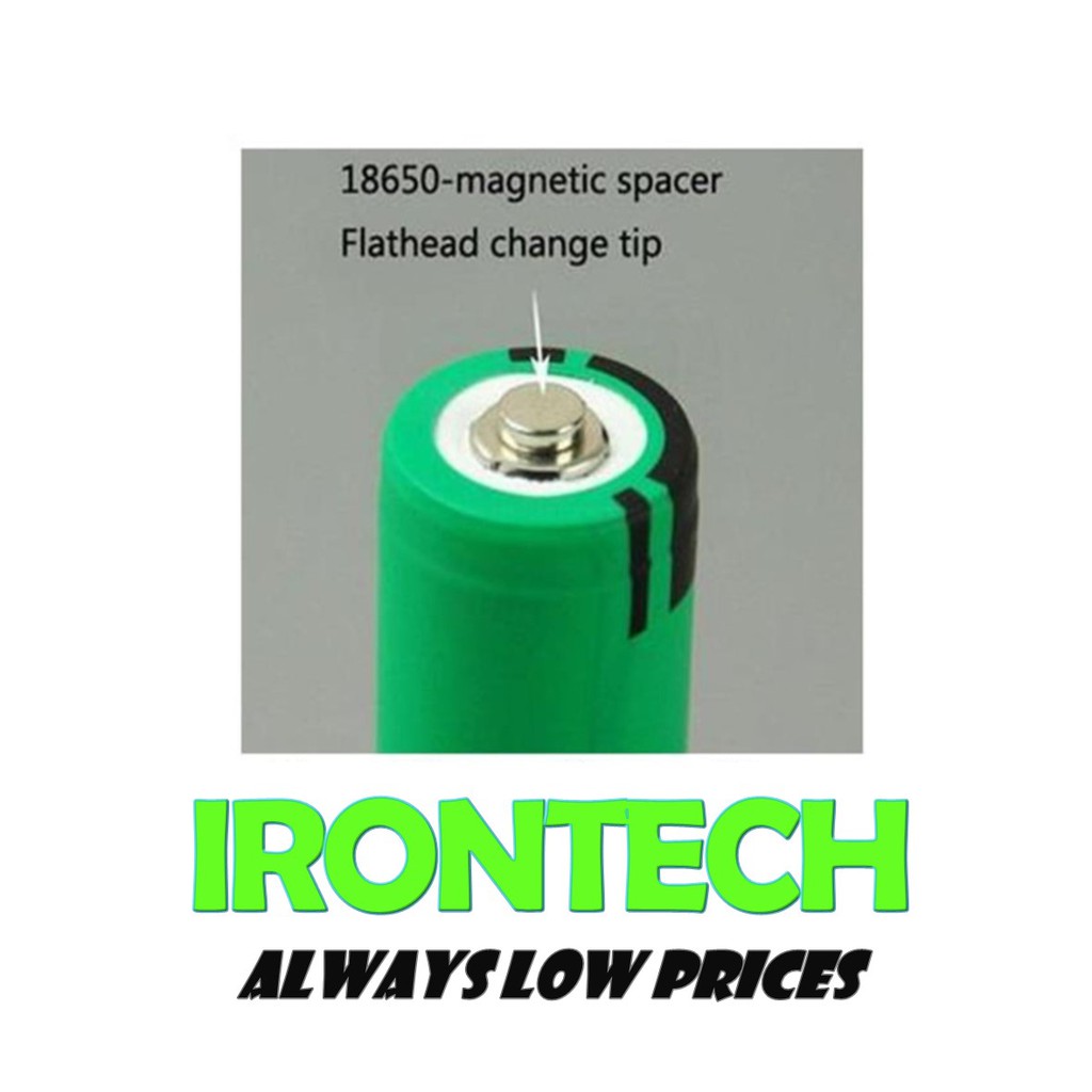 Magnet 18650 battery washer flat head tip magnetic spacer | Shopee Malaysia