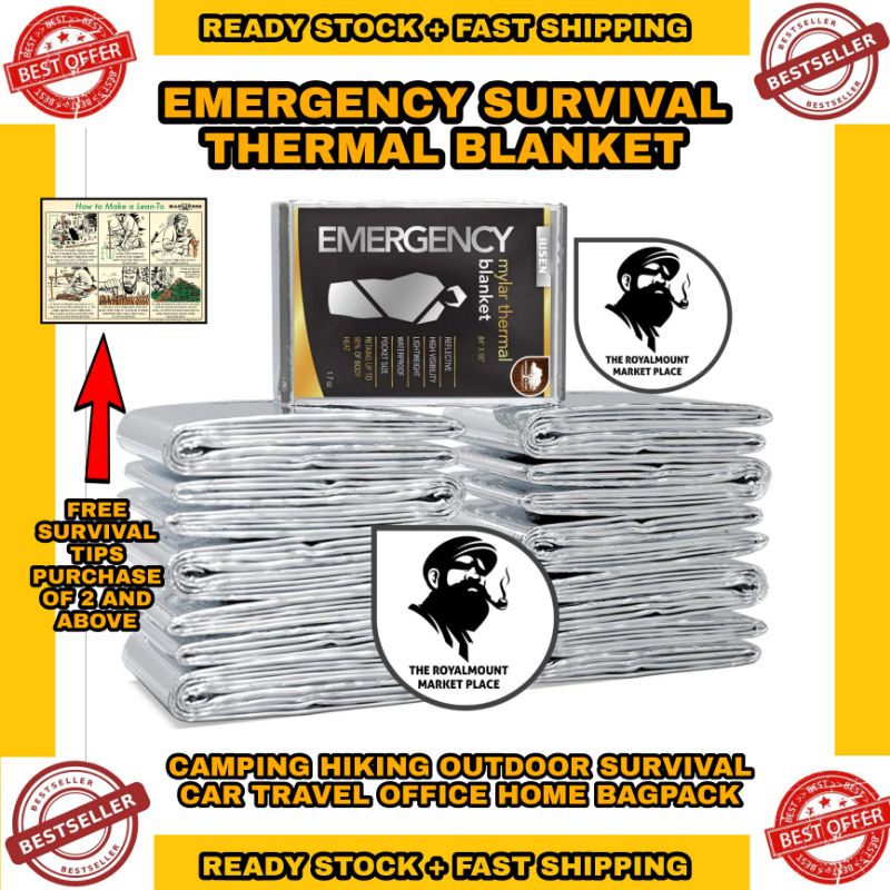 SLEEPING BAG OUTDOOR BANJIR KIT EMERGENCY SURVIVAL KIT CAMPING WATER ...