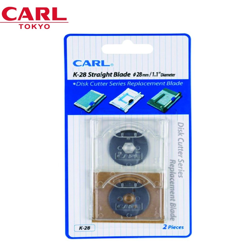 【CARL】 Cutter Blade - STRAIGHT (2 IN 1) K-28 | Shopee Malaysia