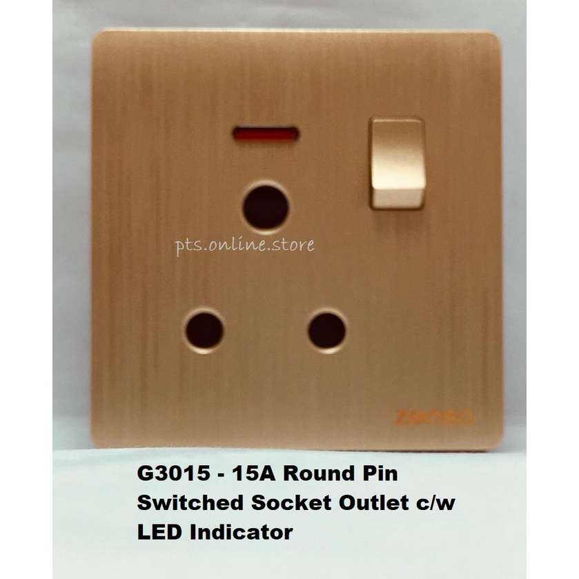 Zenso Grande Gold Switches & Sockets - 13A 15A 20A 1g 2g 3g 4g Bell ...