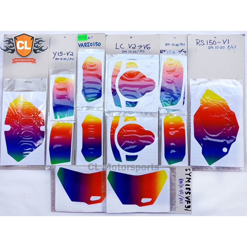 Rainbow Tinted Meter ( Y15ZR V2 / NVX155 / LC135 V2-V6 / RS150 V1-V2 ...
