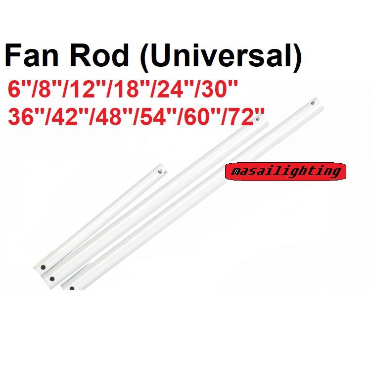 20mm Fan 2Rod/Down Rod fan For Ceiling Fan (White) (Universal) 6/8/12 ...