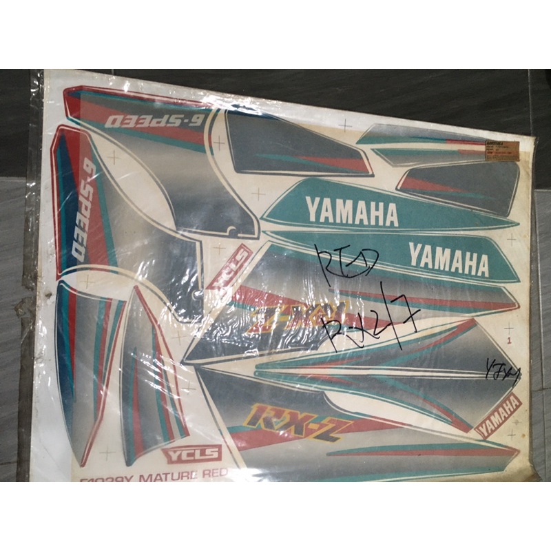 stiker rxz merah moritaka old stok model 7 | Shopee Malaysia