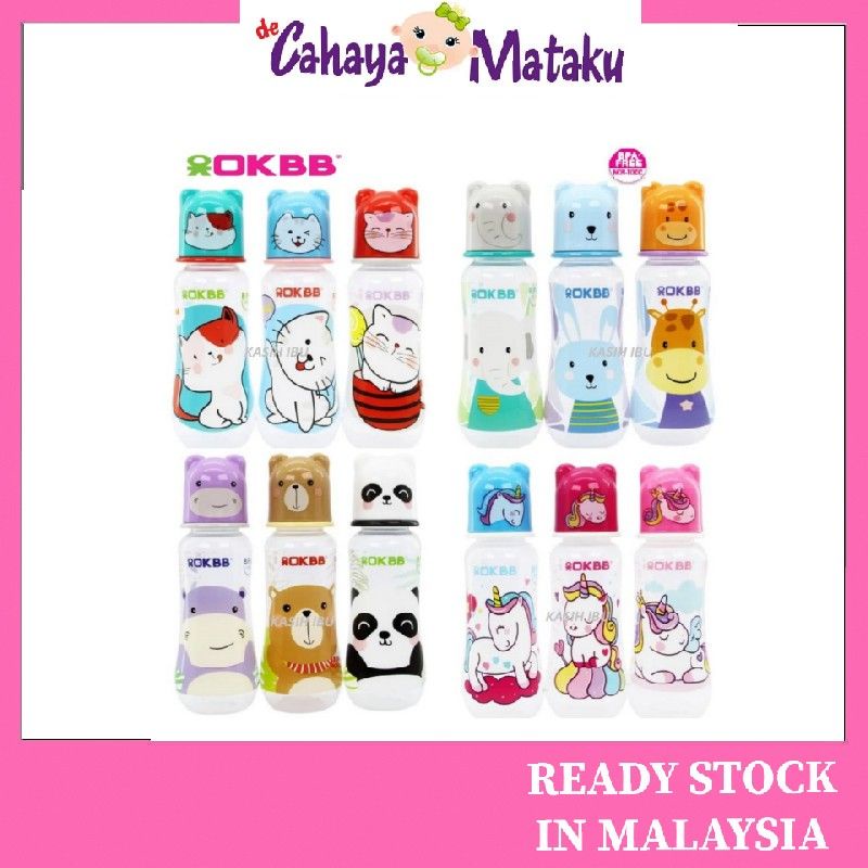 Botol Susu Standard Neck 8oz Okbb / Milk Bottle 8oz Standard Neck Okbb ...