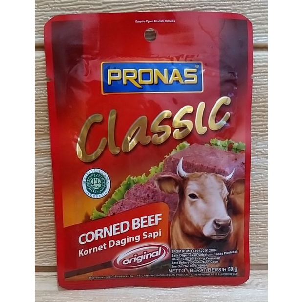 Pronas Corned Beef Classic 50 Gr / Corned Beef Sachet | Shopee Malaysia