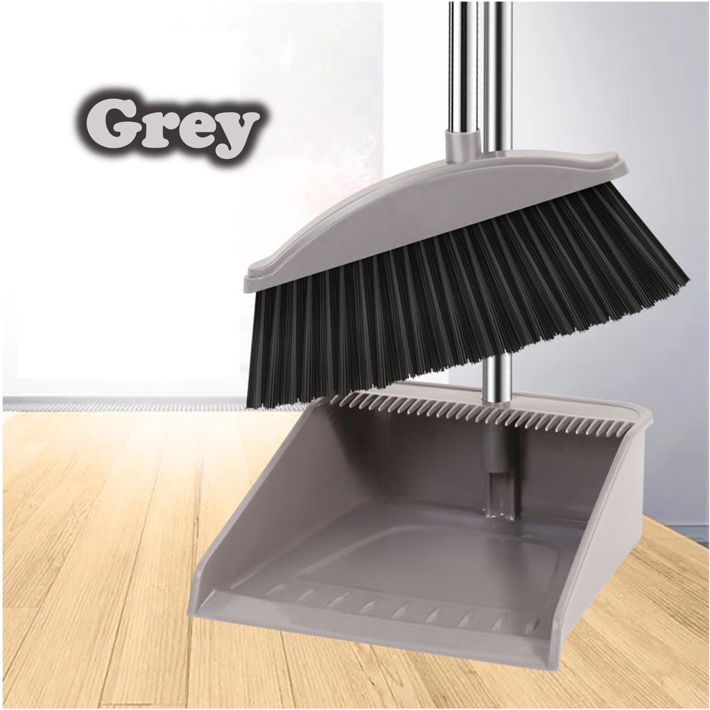 Penyapu dan Penyodok Set 2 in 1/ Windproof Broom And Floor Soft Hair Broom Dustpan Set ...