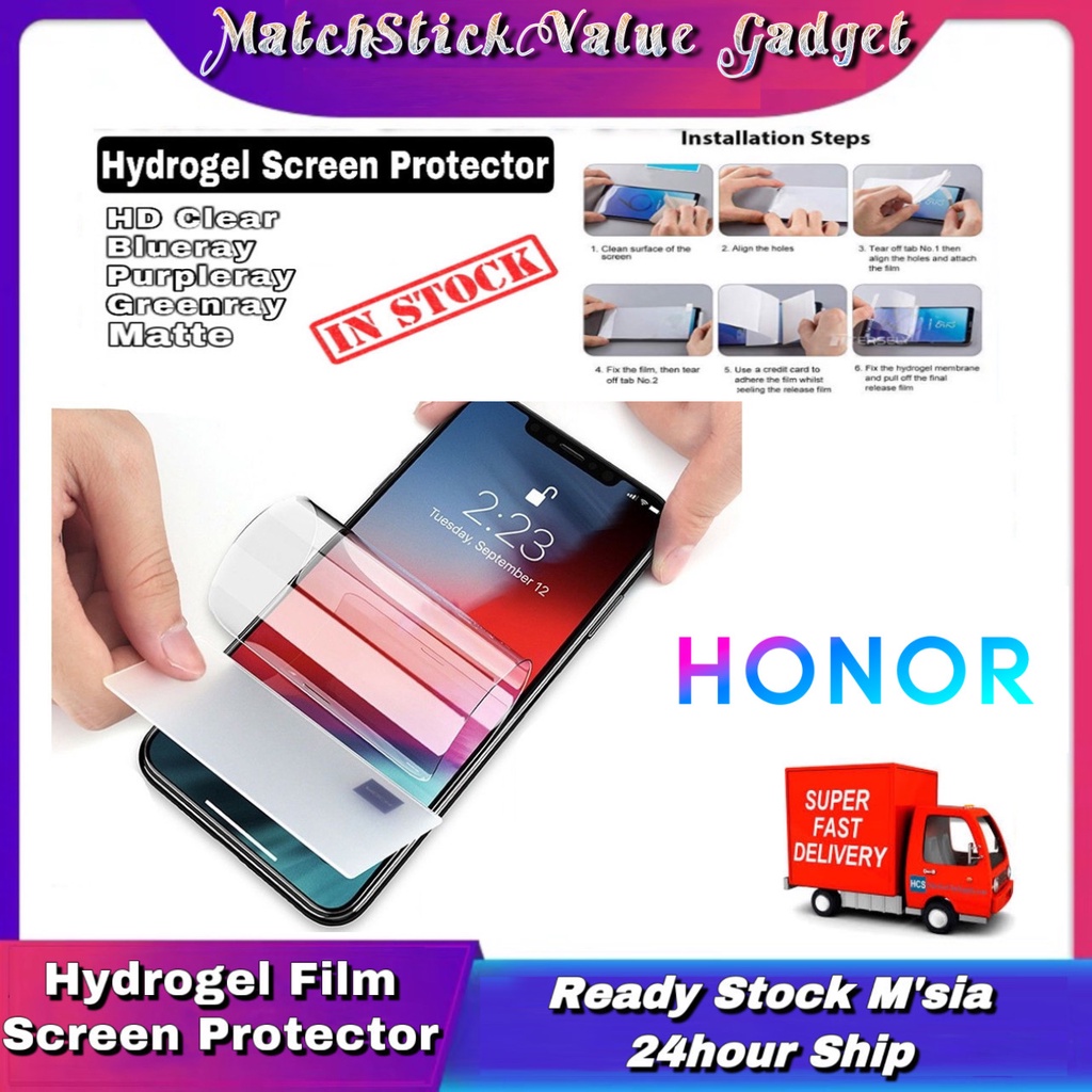 Honor Magic3 / Magic3 Pro / Magic3 Pro+ / X10 5G / X20 SE Hydrogel Screen Protector | Shopee ...