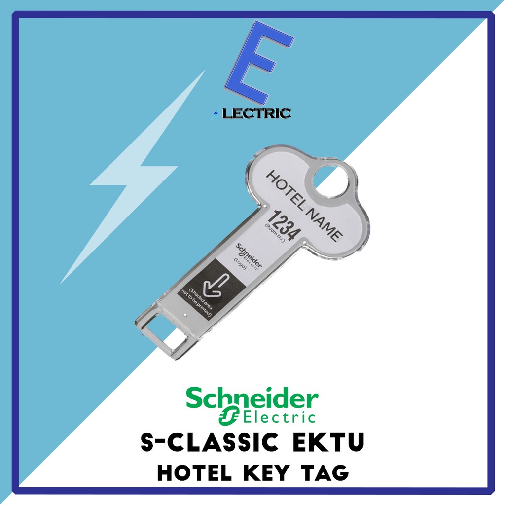 Schneider Clipsal S-Classic Hotel Key Tag EKTU For E31KTU Switch ...