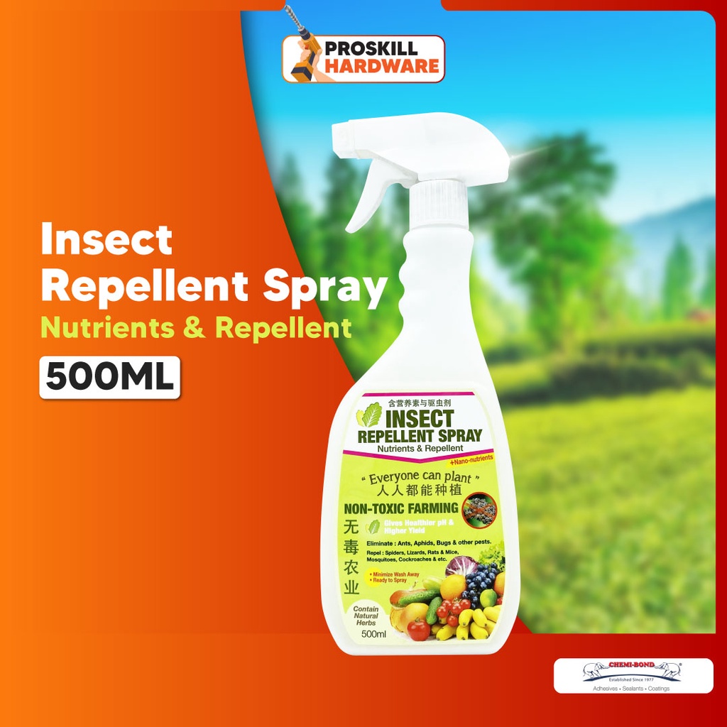 PROSKILL HARDWARE Insect Repellent Spray Chemibond Organic Herbs Spray ...