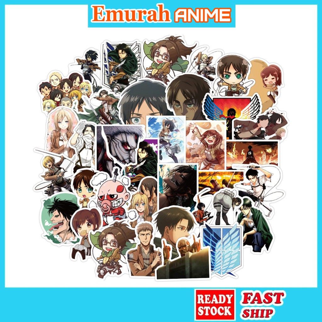 Attack on Titan 100pcs/50pcs Sticker Pack DIY Anime Manga Graffiti ...