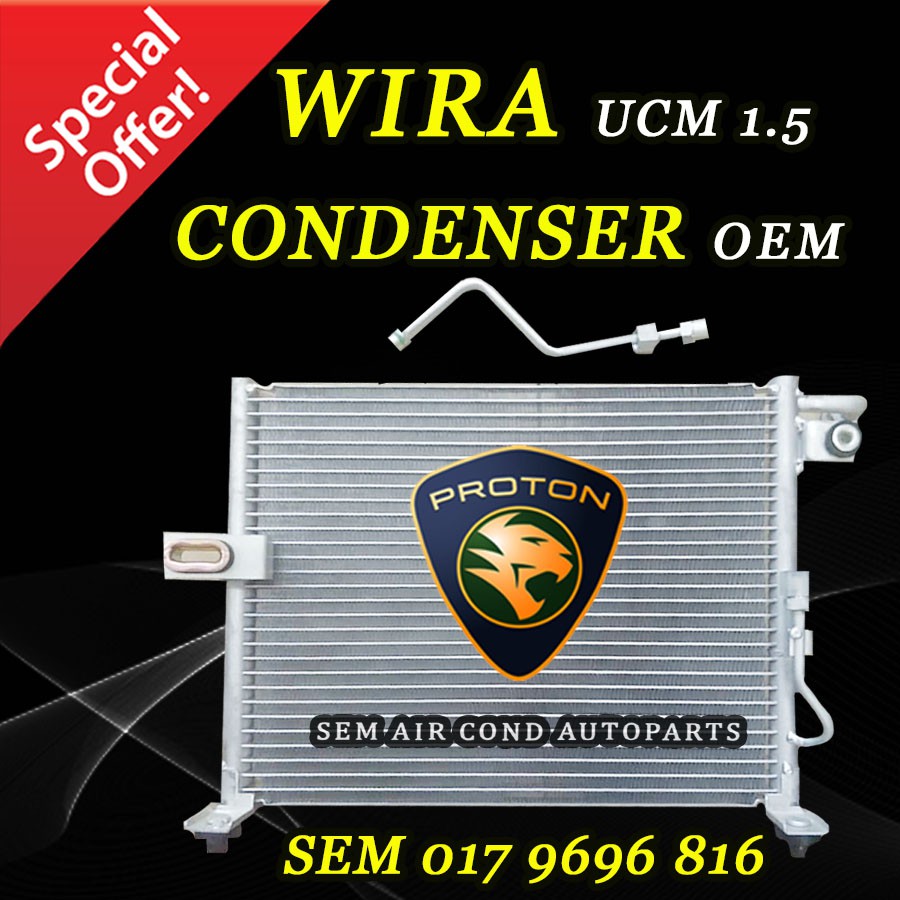 PROTON WIRA 1.5 CC UCM OEM CONDENSER/ KONDENSER (CAR AIRCOND SYSTEM ...