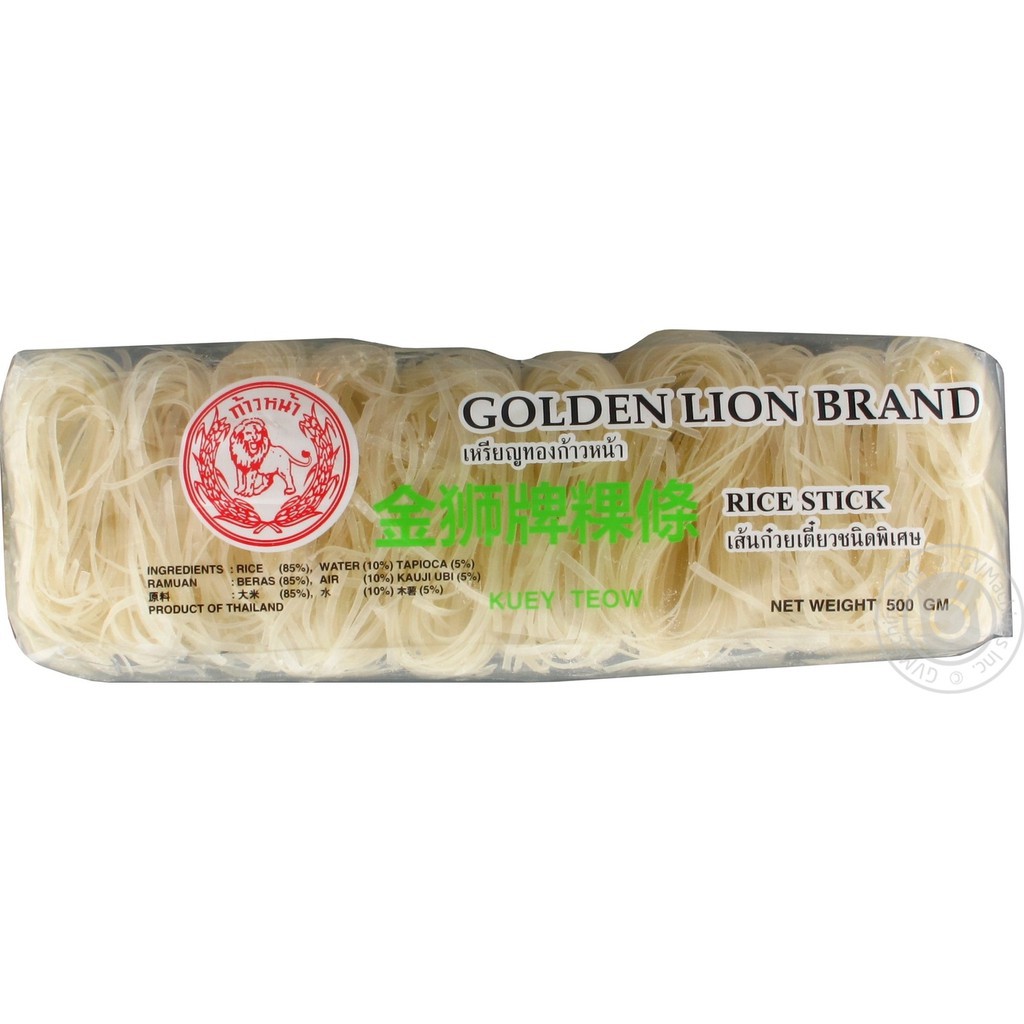 Golden Lion Rice Sticks Noodle / Mee Pad Thai 500gm | Shopee Malaysia