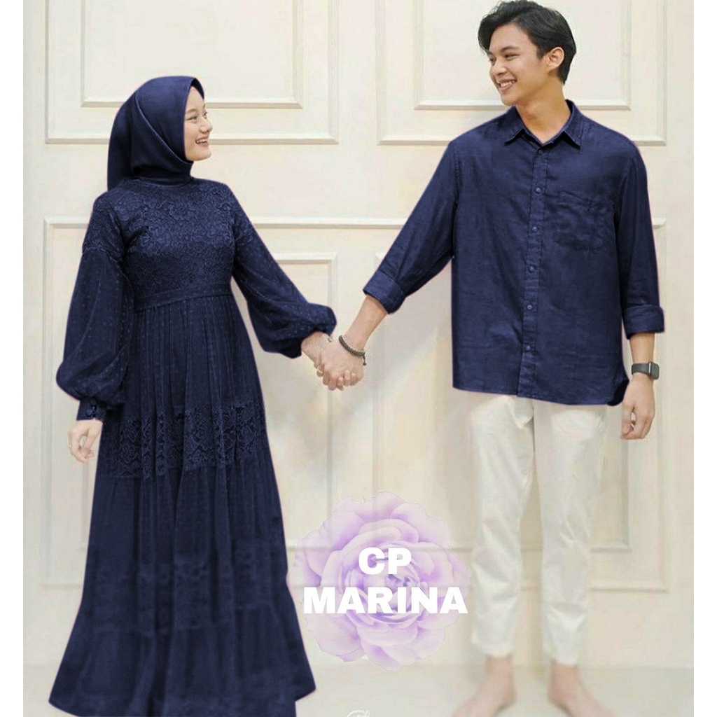 CP MARINA rD MARINA COUPLE MAXI DRESS Couple Clothes Set Baju Couple ...