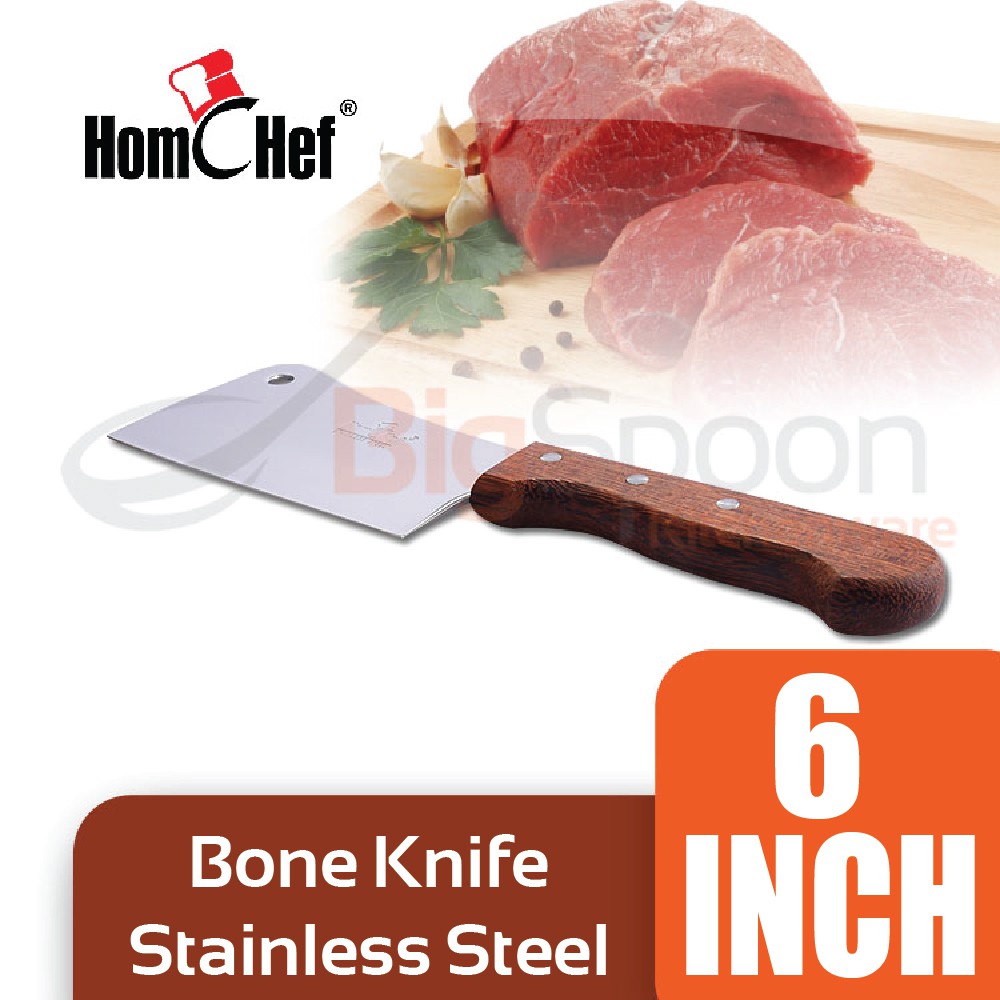 HOMCHEF 6 Inch Stainless Steel Bone Chopper Chinese Cleaver Knife Chefs ... HOMCHEF 6 Inch Stainless Steel Bone Chopper Chinese Cleaver Knife Chefs ...