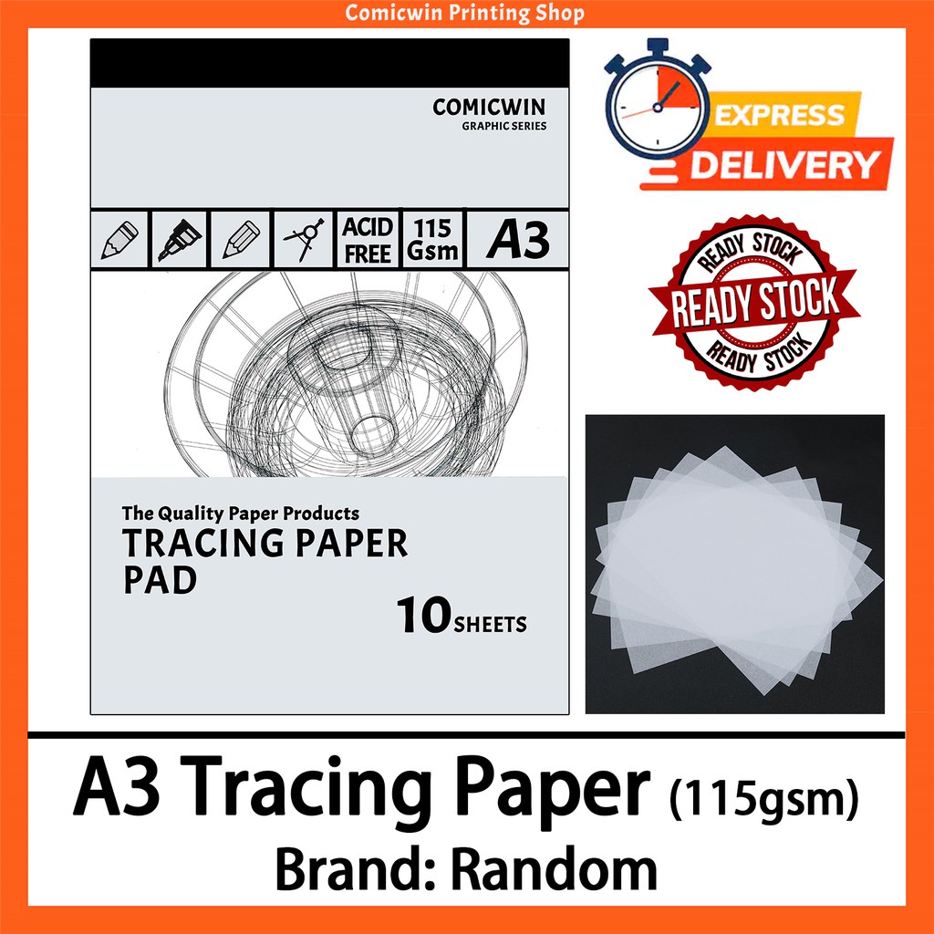 Tracing Paper A3 / A4 Size 115gsm (10pcs/pack) 描图纸 | Shopee Malaysia