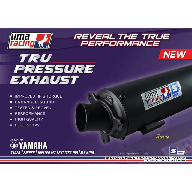 Y15ZR UMA RACING TRU PRESSURE EXHAUST PIPE(32mm) | Shopee Malaysia