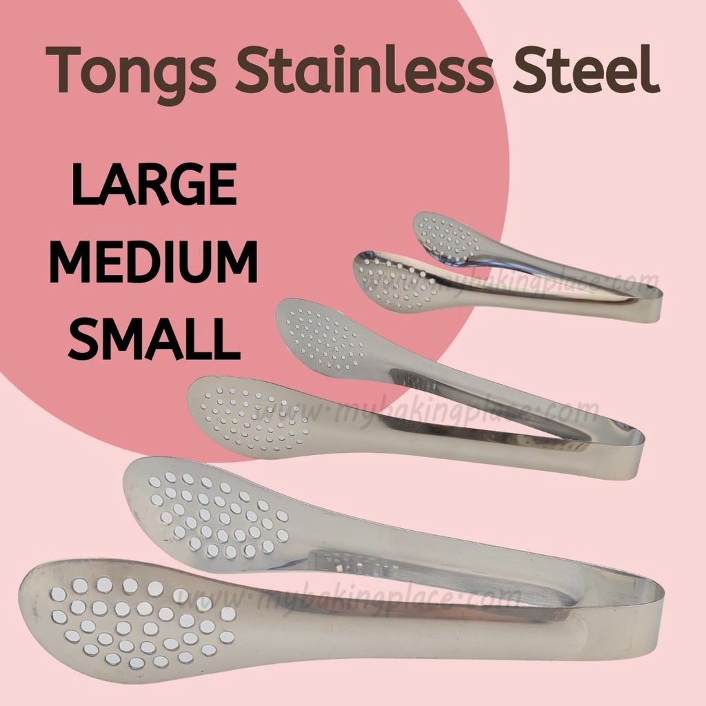 Penyepit Makanan Alatan Dapur Tongs Stainless Steel Peralatan Dapur ...