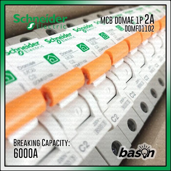 Schneider MCB Domae 1Phase 2A - circuit breaker / circuit breaker ...