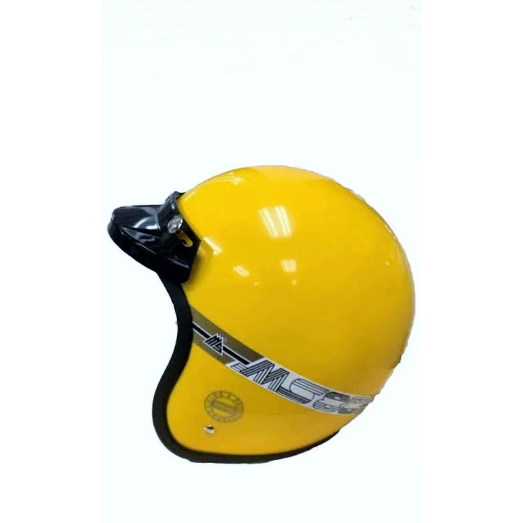 (100% ORI) HELMET MS88 KUNING MS88 YELLOW HELMET WITHOUT WISOR (Packing ...