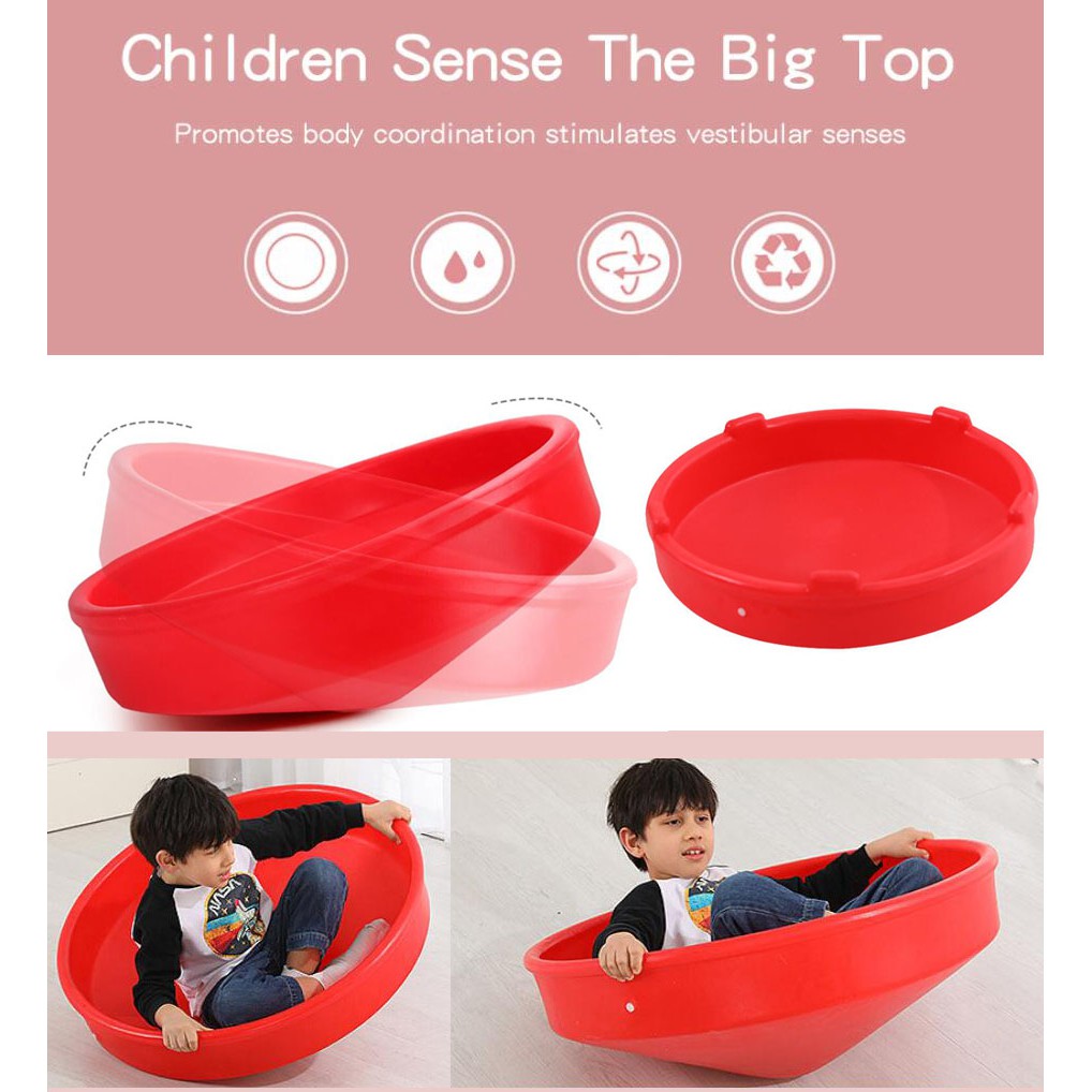 Children Sensory integration Big top spinning toy sports vestibular ...