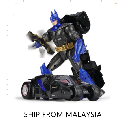 💖READY STOCK IN MALAYSIA💖25 CM Bat Man Hand Model Child Toy Transformer ...