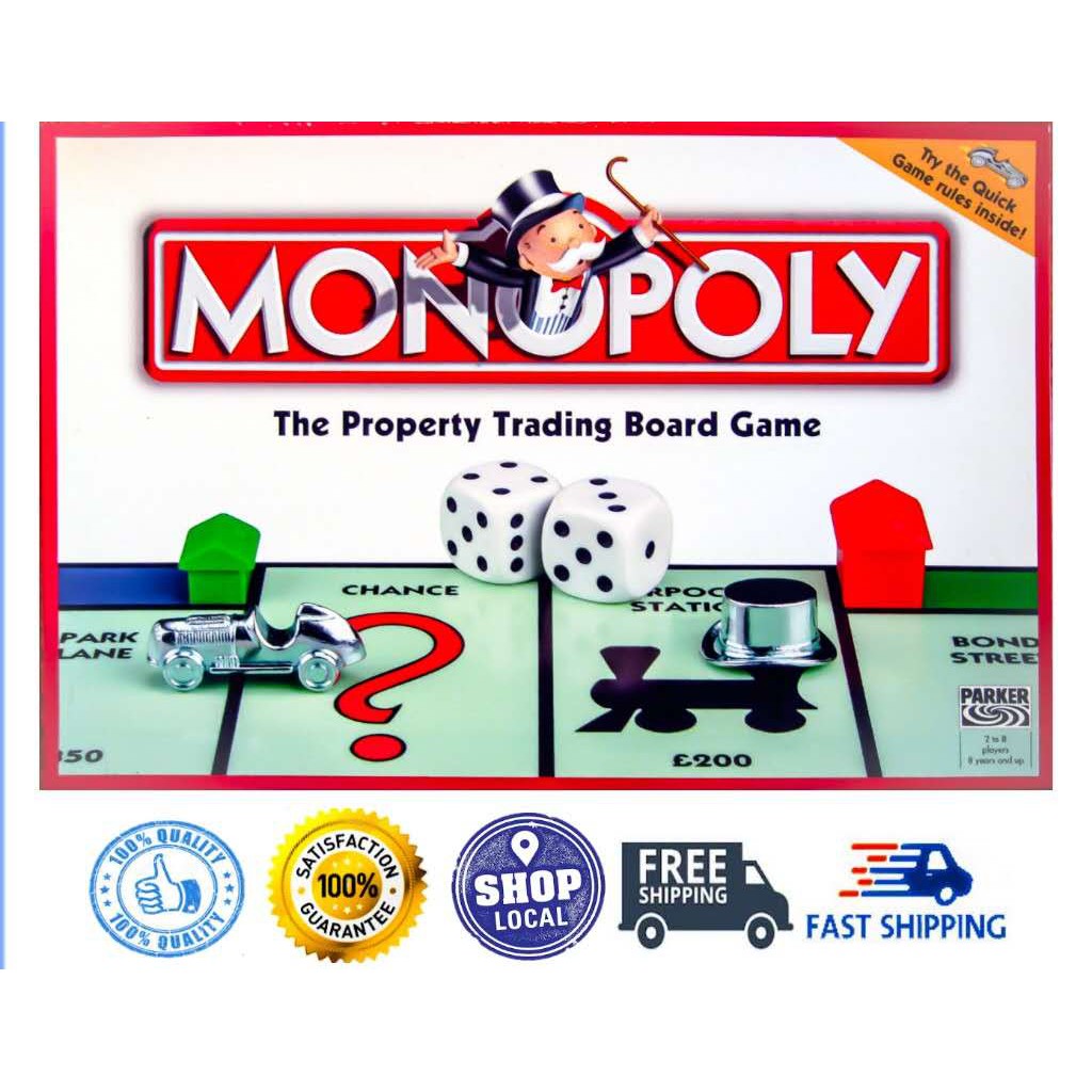 [Ready Stock] Monopoly Classic Trading Boardgame Family Games Permainan ...