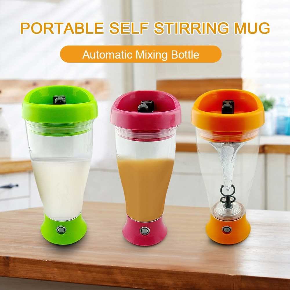 Portable Self Stirring Mug Automatic Mixing Bottle Powerful Tornado ...