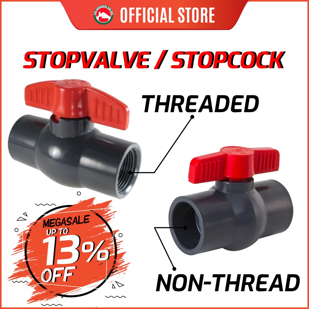 PVC STOPVALVE / STOPCOCK / BALL VALVE - Stopping Water - Pipe ...