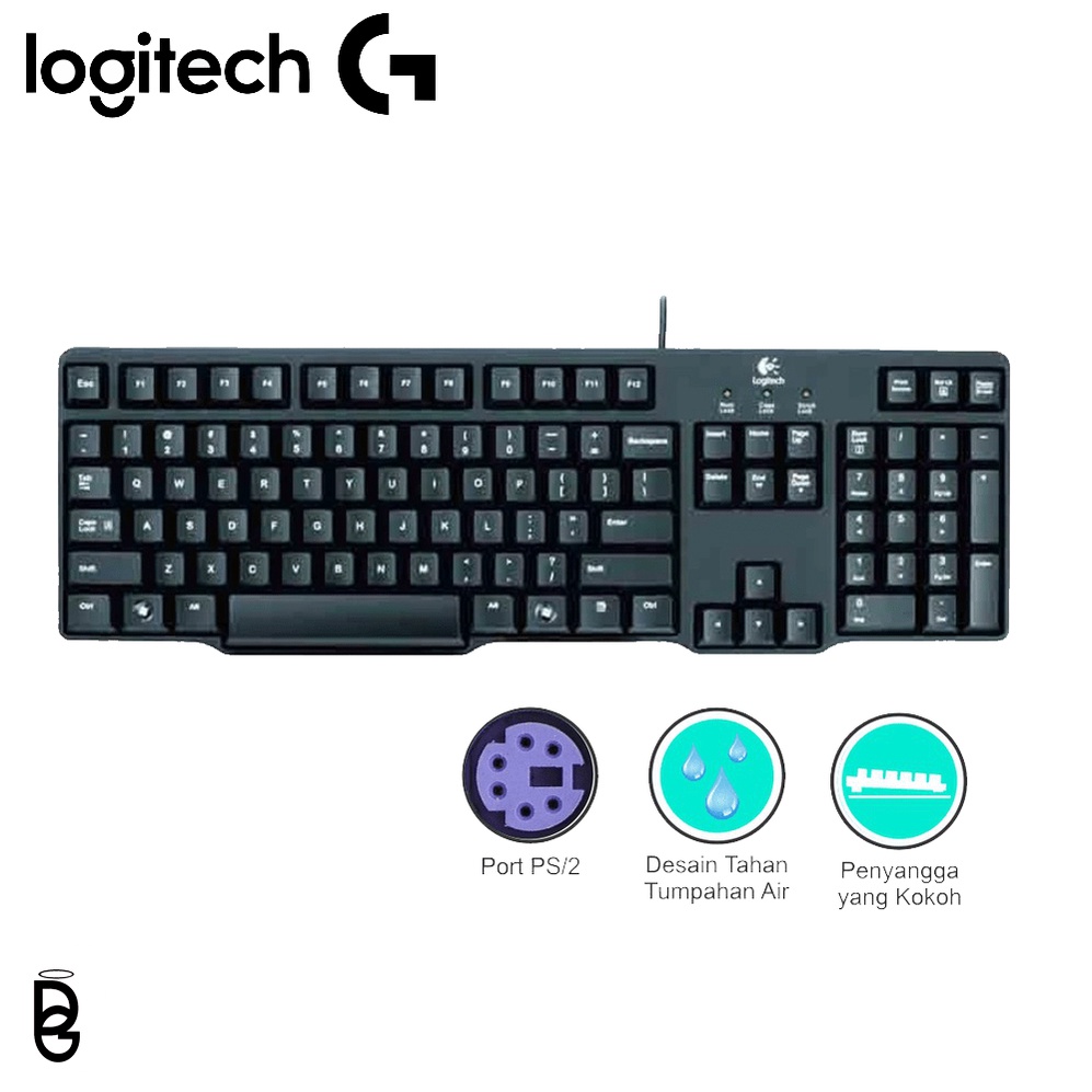 Original LOGITECH K100 KEYBOARD / LOGITECH CLASSIC K100 KEYBOARD / PC ...